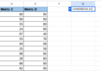 How to Use CHOOSECOLS Function in Google Sheets - Sheetaki
