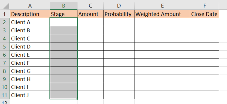 How to Create a Weighted Sales Pipeline in Excel