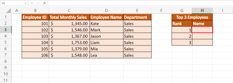How To Use Large Function With Vlookup Function In Excel