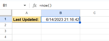 How to Insert a Static Timestamp in Google Sheets - Sheetaki