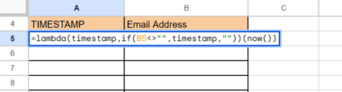 How to Insert a Static Timestamp in Google Sheets - Sheetaki