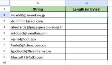 How to Use LENB Function in Google Sheets - Sheetaki