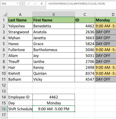 How to Make Employees Schedule in Excel - Sheetaki