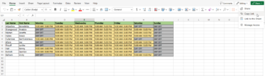 How to Make Employees Schedule in Excel - Sheetaki