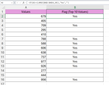 How to Use LARGE Function in Excel - Sheetaki
