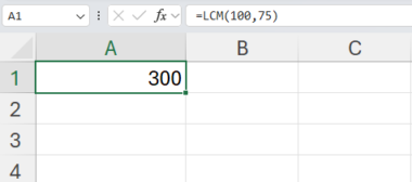 How to Use LCM Function in Excel - Sheetaki