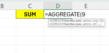 How to Use the AGGREGATE Function in Excel - Sheetaki