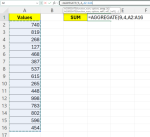 How to Use the AGGREGATE Function in Excel - Sheetaki