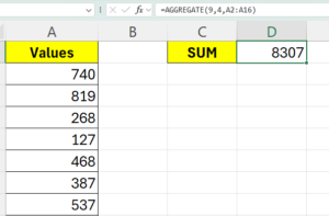 How to Use the AGGREGATE Function in Excel - Sheetaki