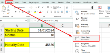 How to Use the EDATE Function in Excel - Sheetaki