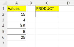 How to Use the PRODUCT Function in Excel - Sheetaki