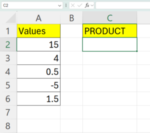 How to Use the PRODUCT Function in Excel - Sheetaki