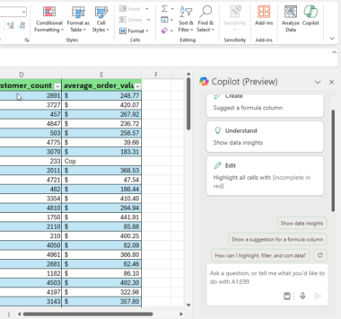 How to Use Copilot in Excel (With Examples) - Sheetaki