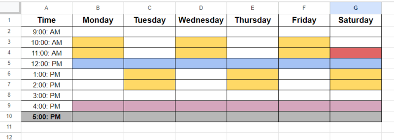 How to Highlight Current Time in Google Sheets - Sheetaki